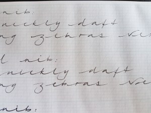 A swoopy cursive – Janinescribbles