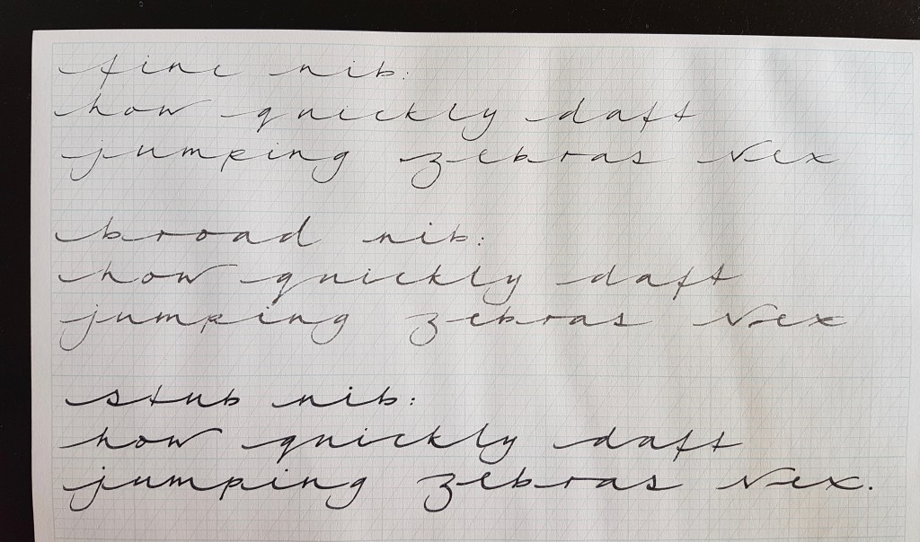 A swoopy cursive – Janinescribbles